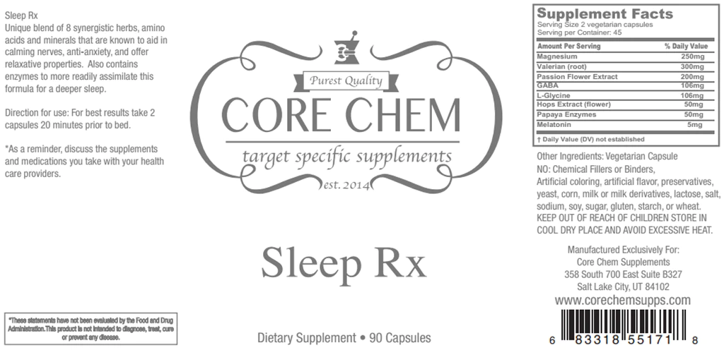 Sleep Rx | Core Chem Supps