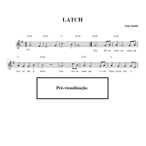 LATCH - Sam Smith (PARTITURA) | Partituras Agora