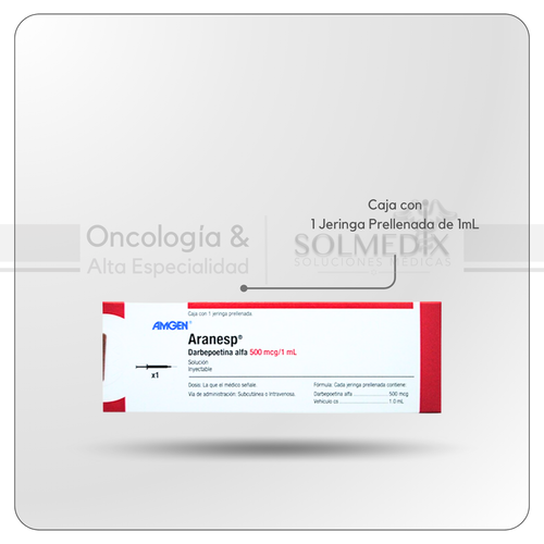 Aranesp Darbepoetina 500mcg Inyectable | solmedix