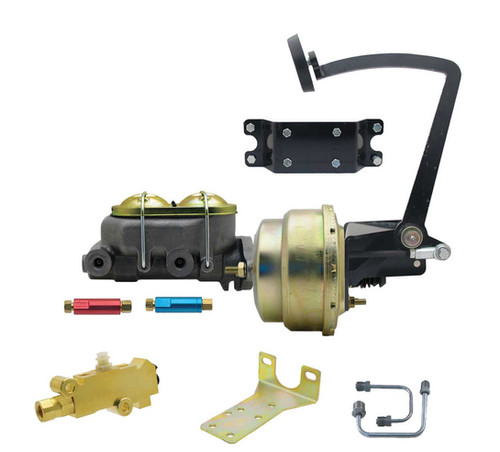 Universal Hot Rod Bolt On Frame Mount Power Brake Unit | Rustic Disc Brakes