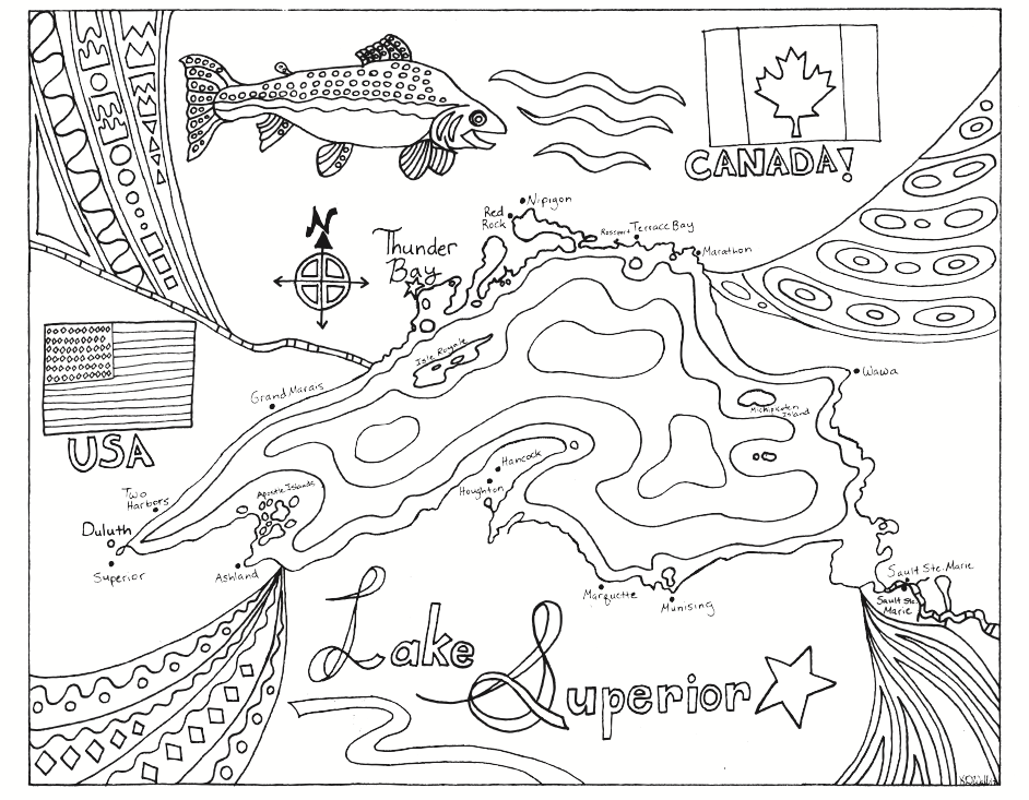 Six free printable Thunder Bay colouring pages for kids