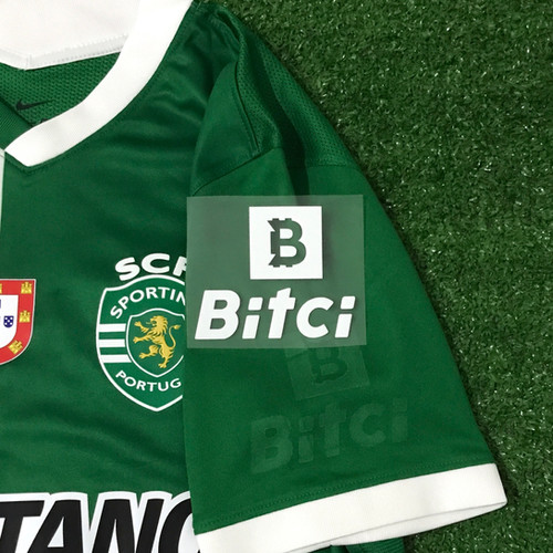 2021-22 Sporting CP Bitci Sleeve Sponsor | Throwback Sports