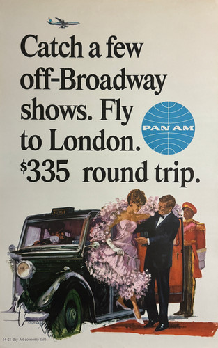 Off-Broadway in London for $335 | Pan Am Posters
