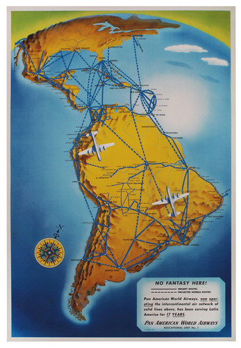 Route Map 1945 | Pan Am Posters