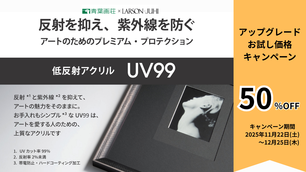 低反射アクリル UV99 アップグレードお試し価格キャンペーン【額装】