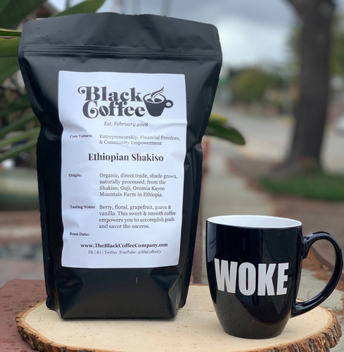 WOKE mug & 3 lbs Organic Premium Coffee Beans | blackcoffeecompany
