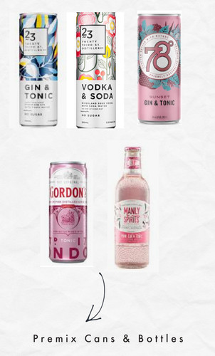 Gin or Vodka Cans Premix | Sweet as a Button