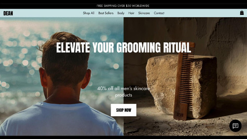 DEAN GROOMING Website Template | UC Templates