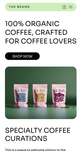 THE BEAN Website Template | UC Templates