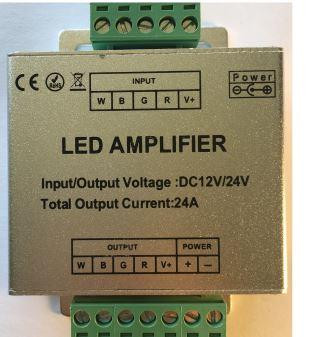 RGB / RGBW LED Tape Light Amplifier – Signal Booster for Extended Runs ...