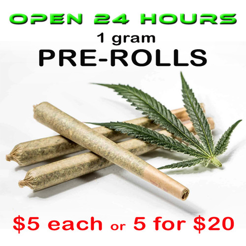 PRE-ROLL 1 gram Joint $5 pre roll weed Cannabis | Canna West