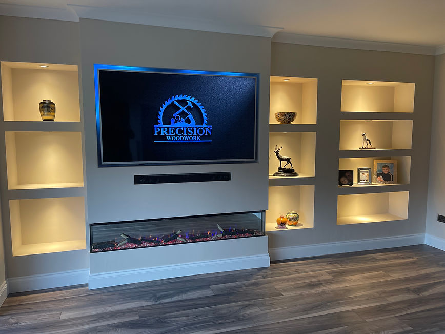 Media Walls | Precision Woodwork