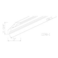 AL Crown molding #ccm8 with(without) base | HUANXI CABINETRY