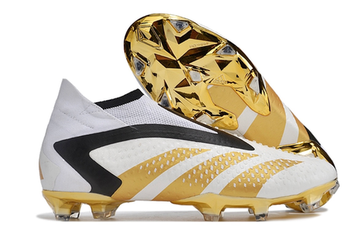 adidas x J. Bellingham Predator Accuracy + FG Cleats - White/Black/Gold ...