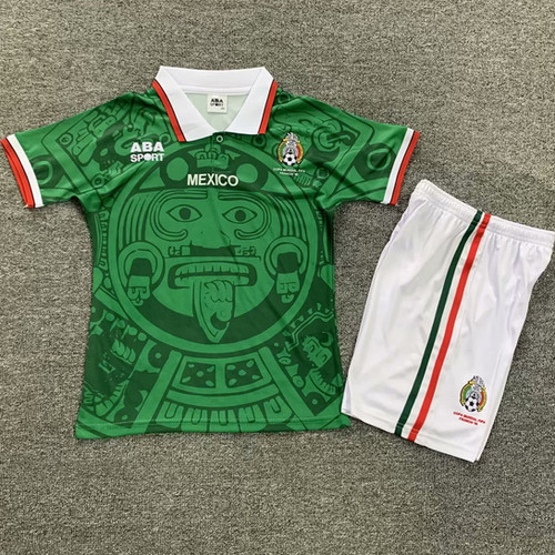 Mexico 1998 Retro Kids Home Kit | Futbol Shop US