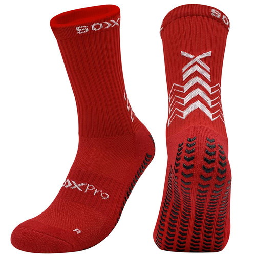 SoxPro Grip Socks - Red | Futbol Shop US