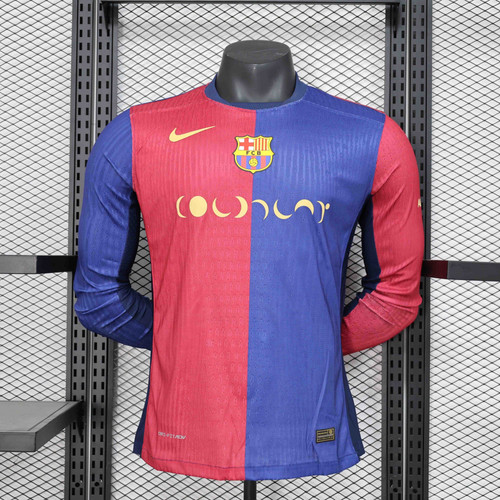 FC Barcelona x Coldplay 24/25 Authentic Long Sleeve Home Kit | Futbol ...