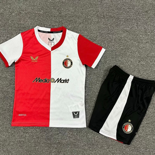 Feyenoord 25/26 Kids Home Kit | Futbol Shop U.S.