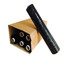 1 Roll of Black Premium Stretch Wrap | Manchester Boxes