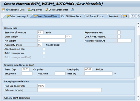 Configuration Steps for Auto-pack Inbound Delivery in SAP EWM
