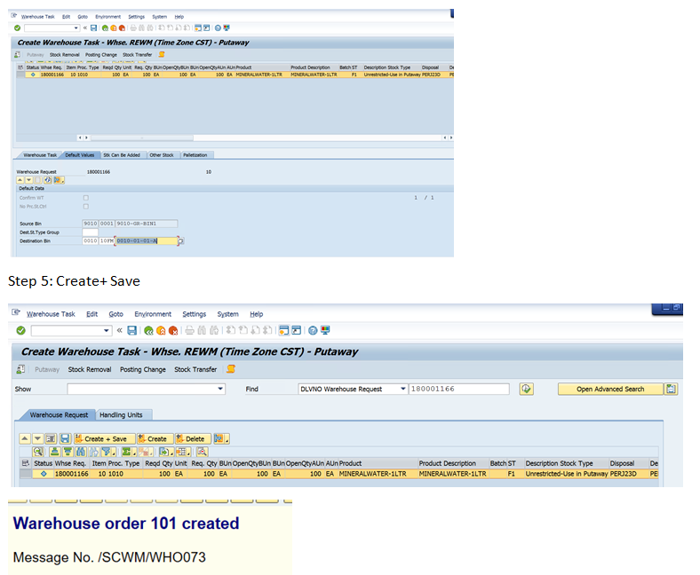 Inbound Delivery Cancelation Process in SAP S/4HANAEWM