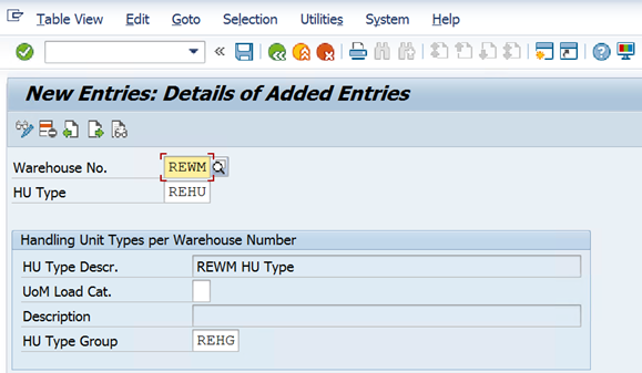 Handling Unit Configuration Settings in EWM