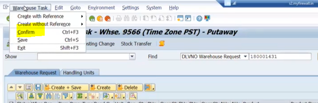 Simple Inbound Process without HU and Storage Search Sequence and Put ...