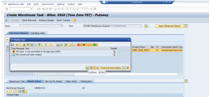 Error: HU Type Not Permitted for Storage Type During Warehouse Tasks ...