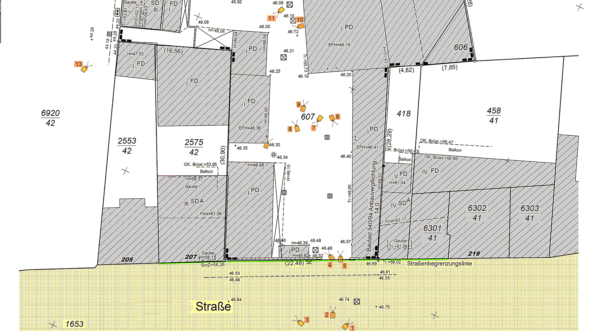 Vermessung-SEAD Dieper & Henkel Amtlicher Lageplan Baurecht Bauen