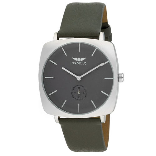 Gianello Men's Copenhagen 41 Split Second Hand Leather Strap Watch ...