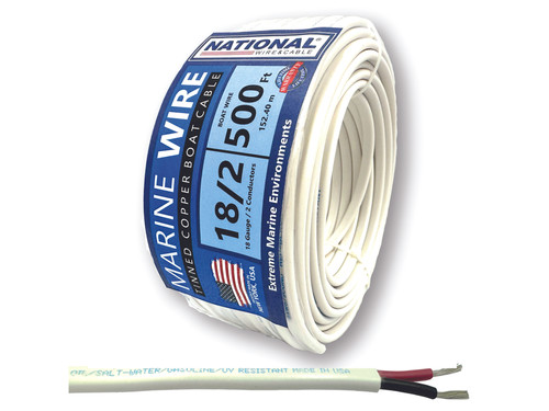 AWG18 - 500 Ft. 2 Conductors Marine Wire | NATIONAL Wire&Cable