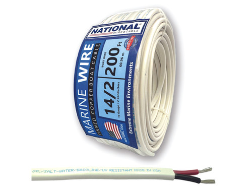 AWG14 - 200 Ft. 2 Conductors Marine Wire | NATIONAL Wire&Cable