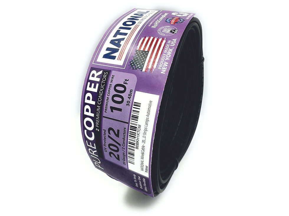 AWG20 - 100 Ft. Premium Electrical Wire - 2 Conductors | NATIONAL Wire ...