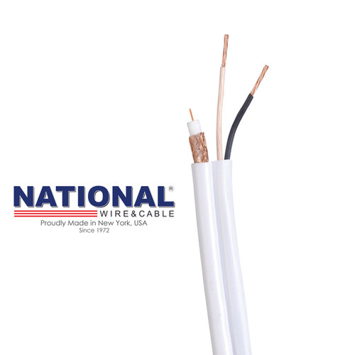 Composite Video with Power Pair - 1000 Ft. | NATIONAL Wire&Cable
