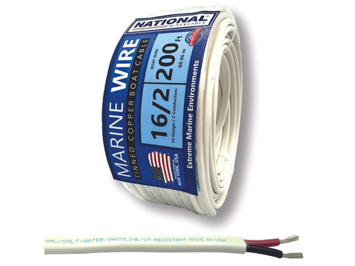 AWG16 - 200 Ft. 2 Conductors Marine Wire | NATIONAL Wire&Cable