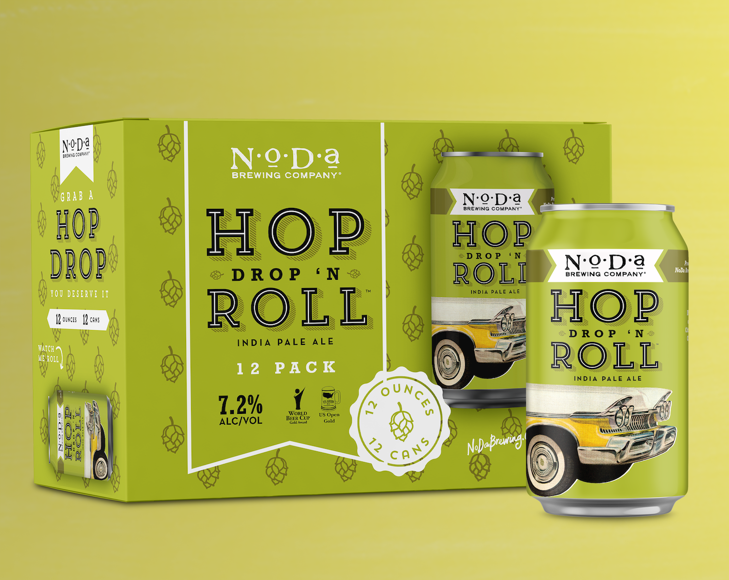 Hop Drop ‘N Roll Expands to 12oz Cans In a 12 Pack Carton | NoDa ...