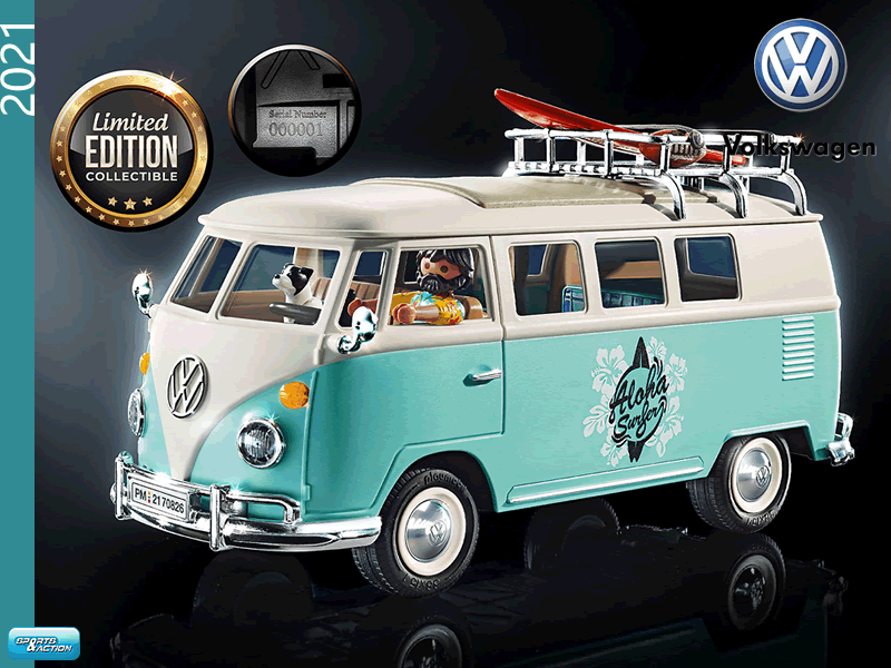 PLAYMOBIL 70826 Volkswagen T1 Camping Bus - Special Edition | Playmobil ...