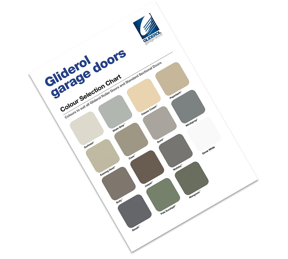 Gliderol Colour Chart