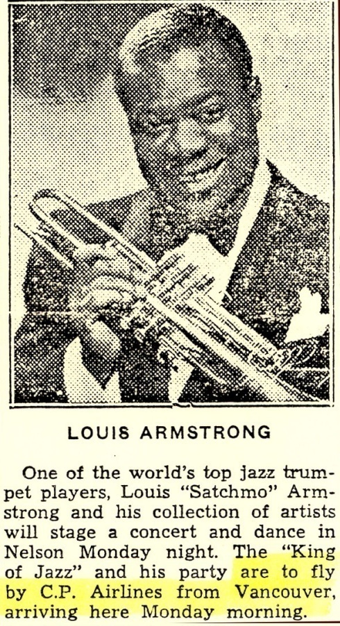 Louis Armstrong in Nelson and Duke Ellington in Trail