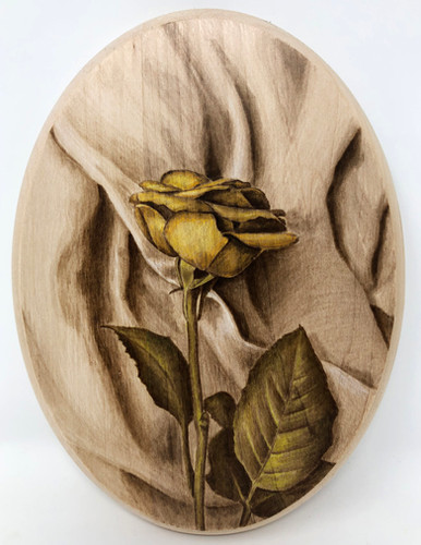 Rose on Fabric Wood Burning Tutorial | WB University