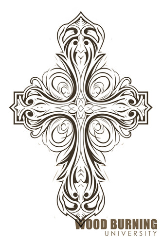 Simple Mandala Cross Design 5 | WB University