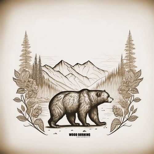 Black Bear with Mountains | WB University