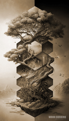 Intricate Tree with Hexagon | WB University