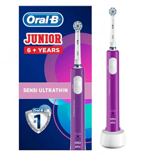 Oral B Junior Rechargeable Purple Toothbrush 6+ Years | Aster Pharmacy