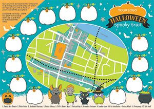 Halloween Trail maps for towns across the UK