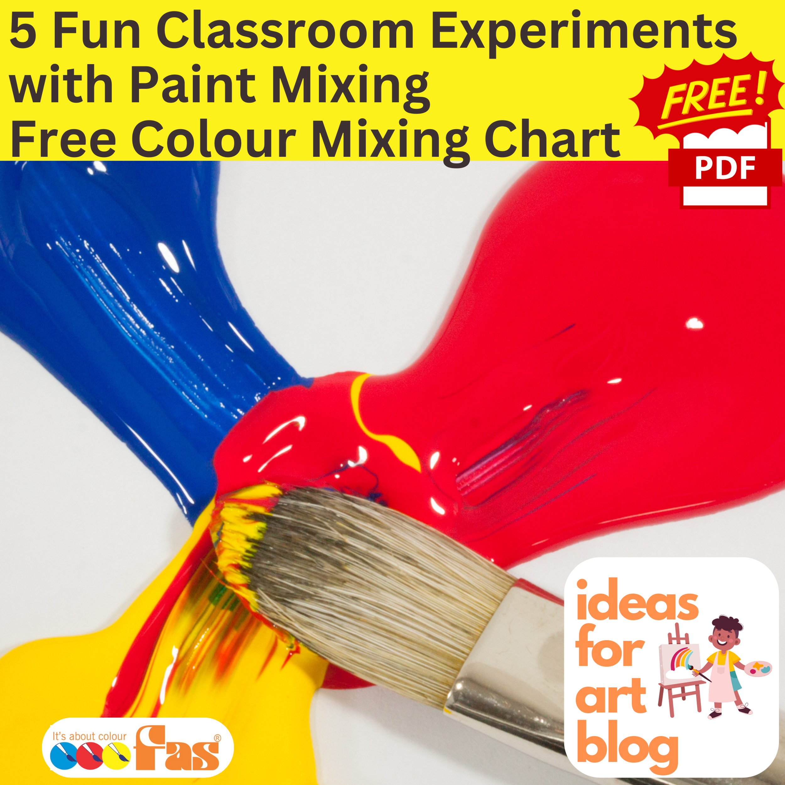 5 Fun Classroom Experiments with Paint Colour Mixing with Free Colour ...