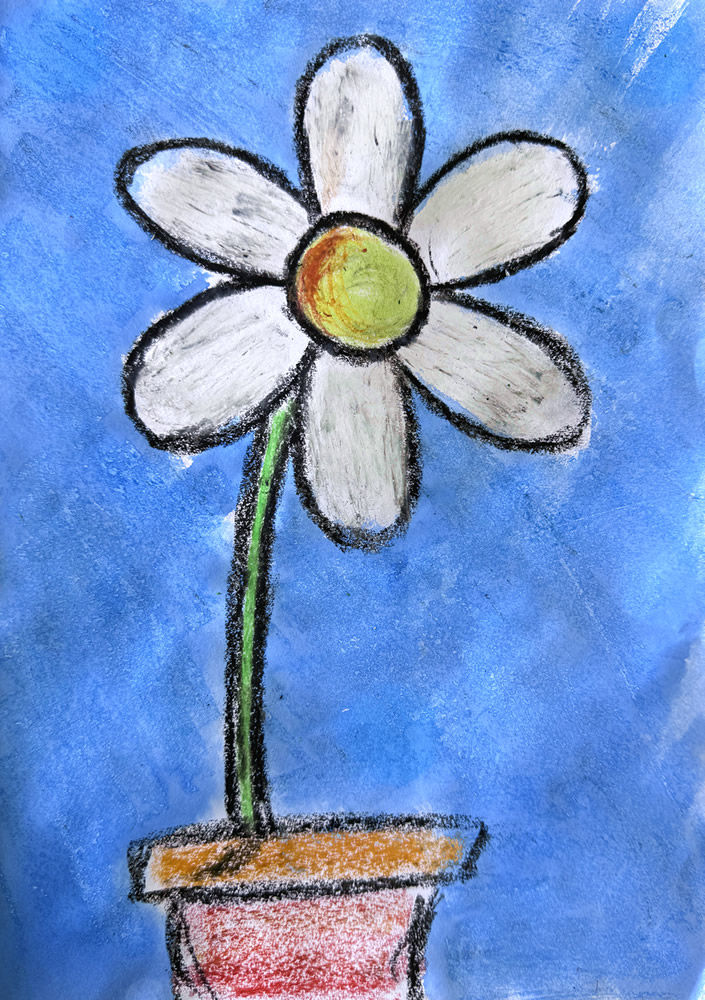 Ideas for Art: Simple Wax Crayon-Resistant Pictures with FAS Painting Dye