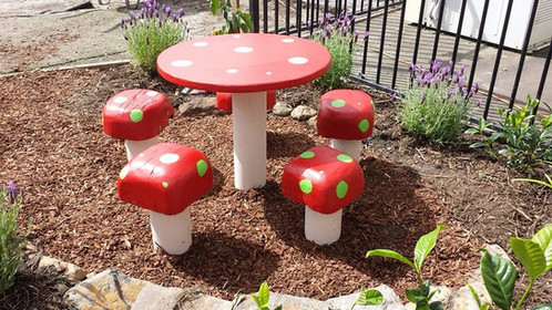 Toadstool Seats For Garden | Fasci Garden