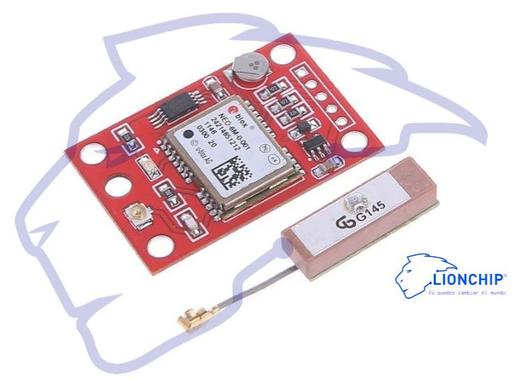 Modulo Gps Ublox Neo 6m V2 con Antena | lionchip Modulo Gps Ublox Neo 6m V2 con Antena | lionchip