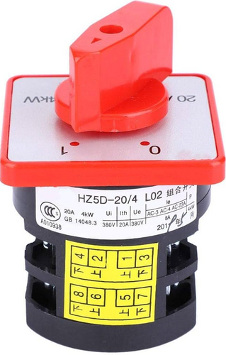 Switch Industrial Rotatorio de 2 Posiciones 440v 8A 4KW | lionchip